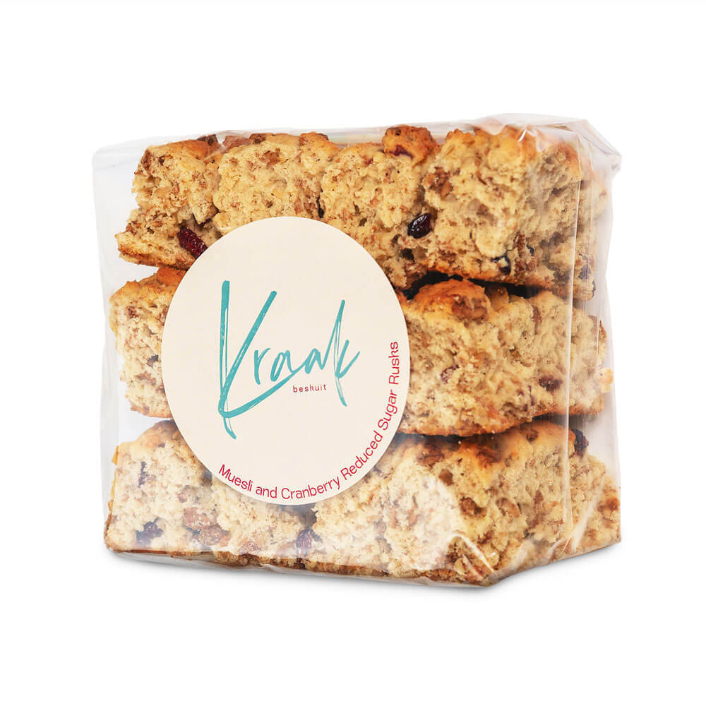 Muesli & Cranberry Reduced Sugar Rusks - Kraak Rusks | Kraak Beskuit
